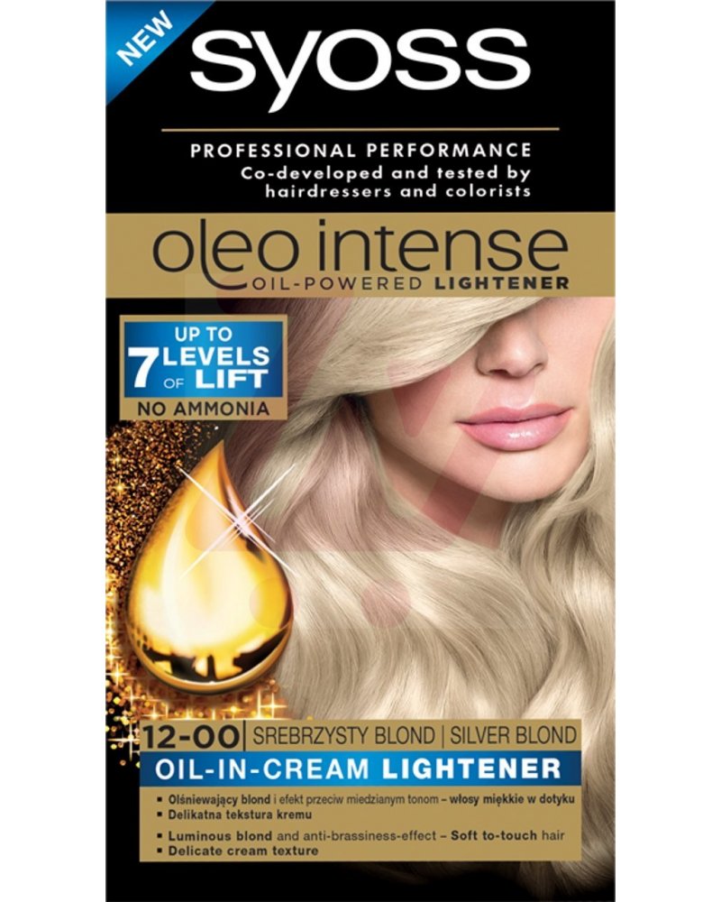 Syoss Oleo Intense Rozjaśniacz Srebrzysty blond 12-00 - NoweZakupy.pl ...